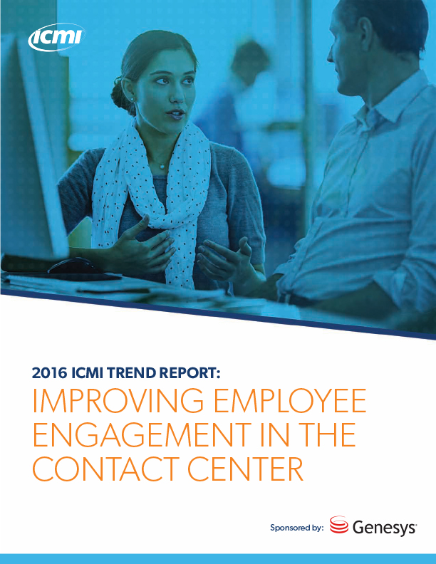 Improving Employee Engagement in the Contact Center | ICMI