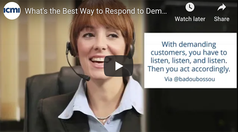 What's the Best Way to Respond to Demanding Customers?