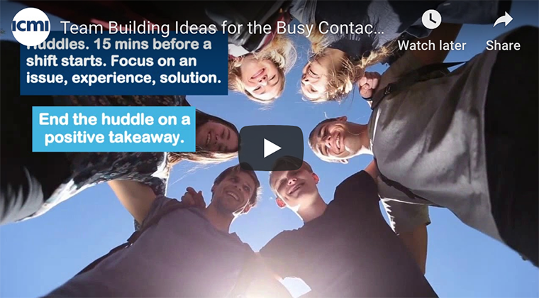 Team Building Ideas for the Busy Contact Center | ICMI